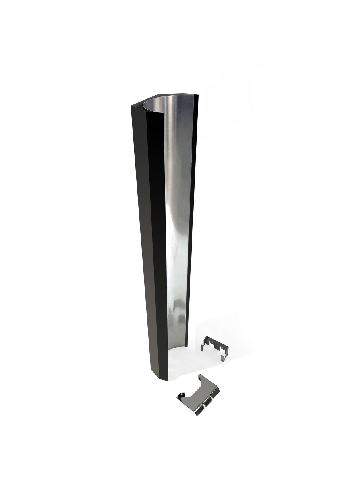 Pioneer 900mm Double Flue shield - Black Outer – Plumbing & Heating ...